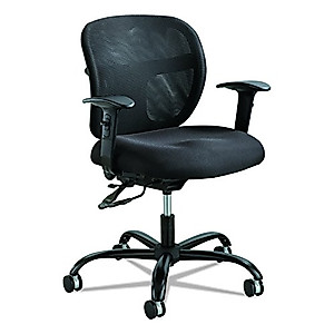 Safco Products Vue Intensive-Use Task Chair, Black, mid-back (3397BL)