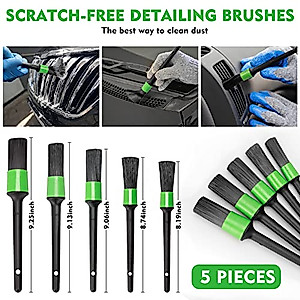 20Pcs Car Detailing Brush Set, Car Detailing Kit, Auto Detailing Drill Brush Set, Car Detailing Brushes, Car Buffing Sponge Pads Kit, Car Cleaning Tools Kit for Interior, Exterior, Wheels, Dashboard