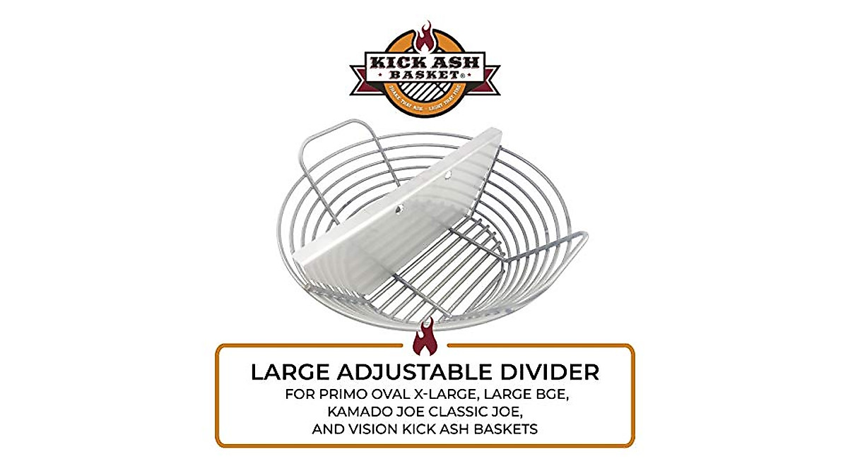 Kick Ash Basket Charcoal Divider for Large Grills | Precise BBQ Control