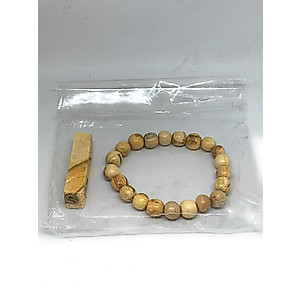 palo santo wood Bracelet hand-crafted made holy wood meditation relaxation