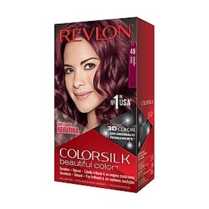 Revlon Colorsilk Haircolor, Burgundy, 1-Count, (Pack of 3)