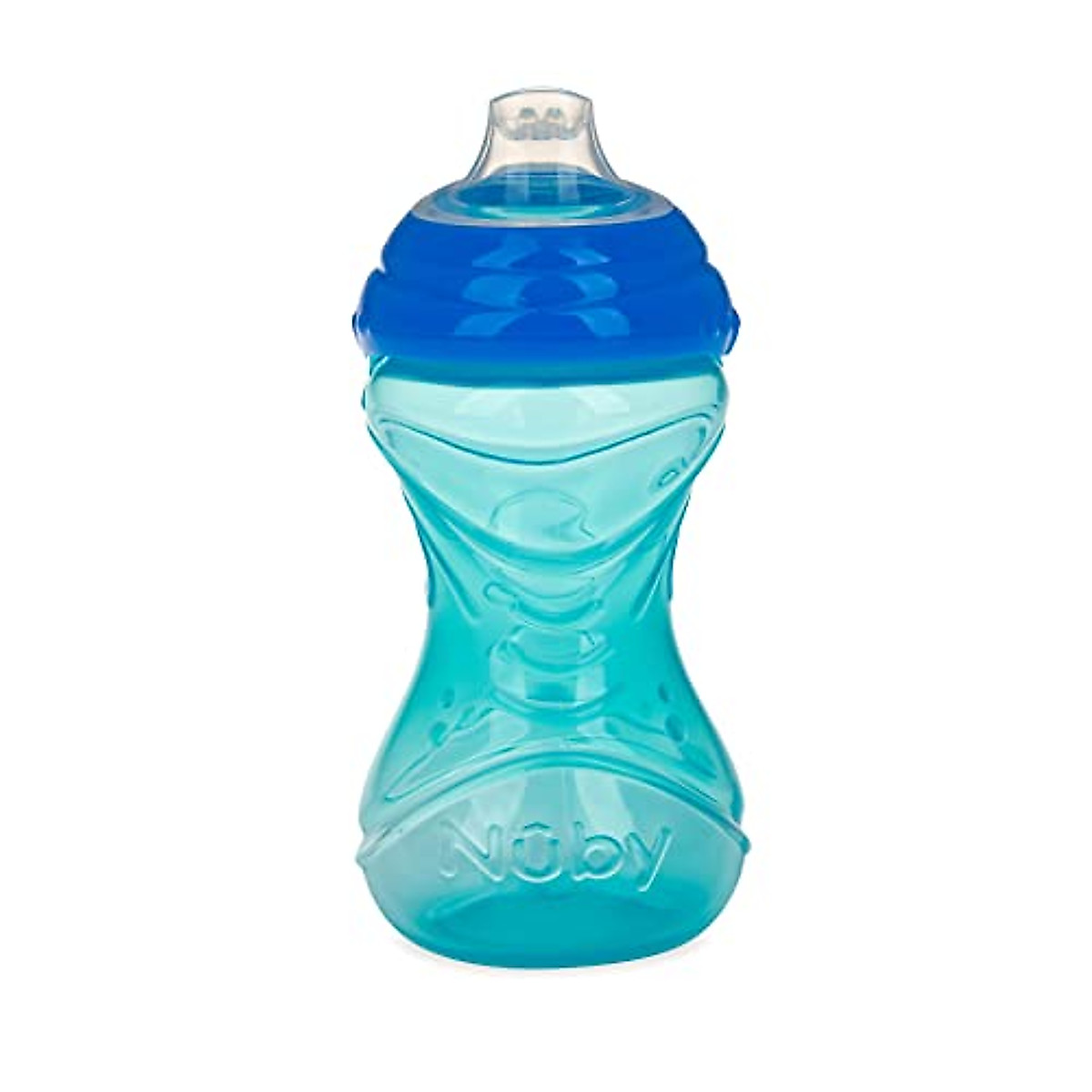 Nuby Clik-It Soft Spout No-Spill Easy Grip Sippy Cup for Boys - (3-Pack) 10 Oz - 6+ Months
