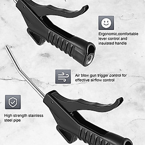 8 Pieces Power Air Blow Tools Air Nozzle Blower Gun Pistol Grip Air Blow Tool Air Compressor Accessories for Industrial Household Mechanics Compressor Air Blow
