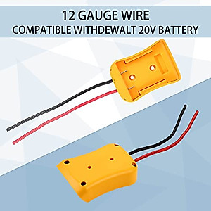 3 Pcs Power Battery Adapter Converter Kit Includes Motor Speed Controller with Switch Battery Power Adapter Low Voltage Protection 40a Fuse for 18V 20V Batteries DIY Display Toys Robots Cars