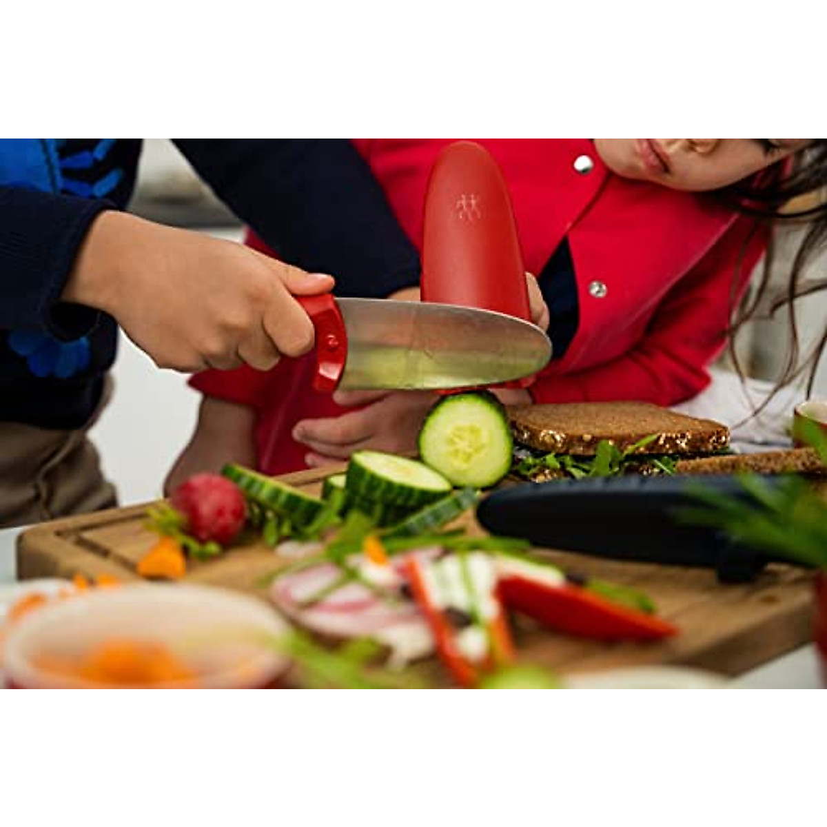 Zwilling 36550-101 Twinny, Red, 3.9 inches (100 mm), Children's Knife, Stainless Steel, Round Tip, Safety