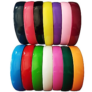 12pcs Women Plastic Headbands 25mm Wide Headband with Teeth for Girls Kids Teens Women by Yazon …