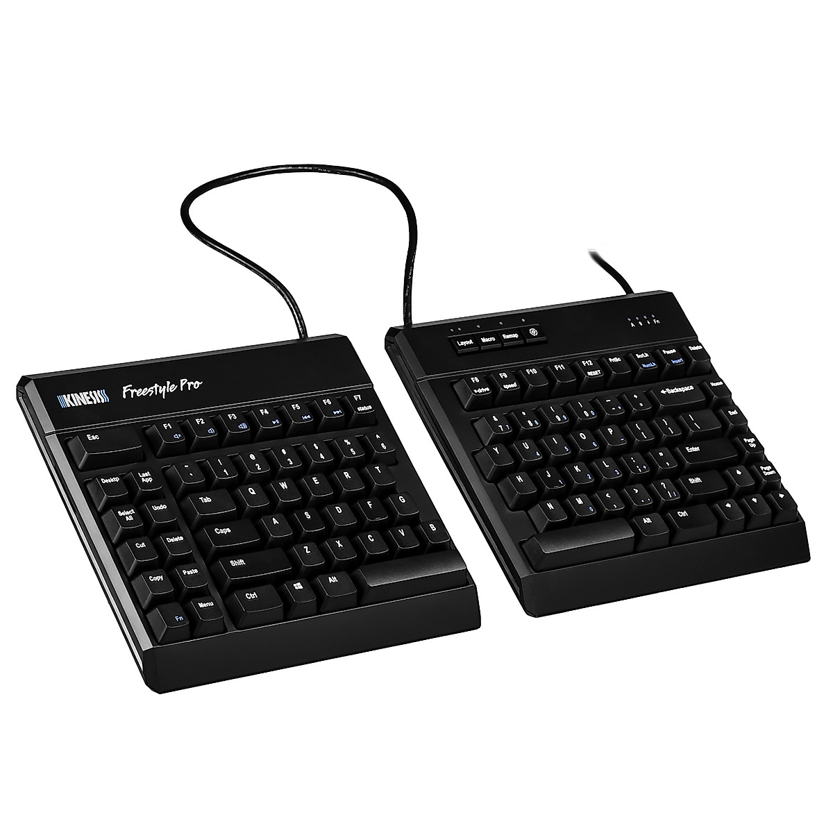 KINESIS USB-A Freestyle Pro Quiet Ergonomic Split Mechanical Keyboard (Cherry MX Silent Red Switches)