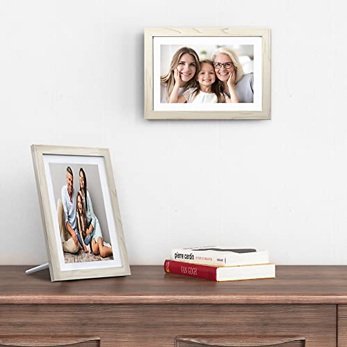 Dragon Touch Digital Picture Frame WiFi 10 inch IPS Touch Screen HD Display, 16GB Storage, Auto-Rotate, Share Photos via App, Email, Cloud - Classic 10