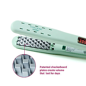 Voloom Rootie 3/4” Inch Professional Volumizing Ceramic Hair Iron | Lasting Hair Volume | for Short Or Thin Hair | Adjustable Temp | Auto Shut-Off