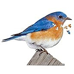Madd Capp I Am Bluebird 300-Piece Bird-Shaped Jigsaw Puzzle