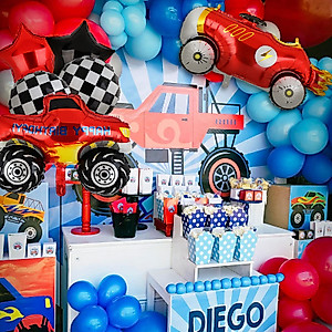 2 Pcs Monster Truck Party Shape Super Big Foil Balloon Birthday Party Decorations Supplies