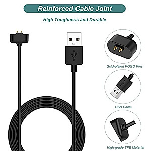 Lettou Charger Cable Replacement for Amazfit Band 7 (2 Pack/3.3Ft)