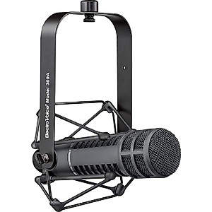 Electro-Voice RE20-BLACK Dynamic Broadcast Announcer Microphone, Black (RE20)