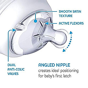 Chicco NaturalFit Glass 2 Pack Slow Flow with Bonus Silicone Sleeve, 9 Ounce, 0 Months Plus