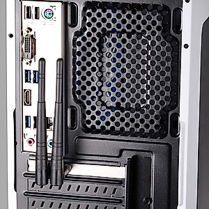 Eightwood 2.4GHz WiFi Antenna 5dBi RP-SMA Antenna 2pcs for WiFi Router PCI PCIe Network Card Wireless Range Extender