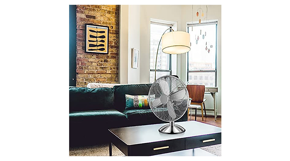 Simple Deluxe 12 Inch Stand Fan - Powerful, Quiet & Durable Cooling