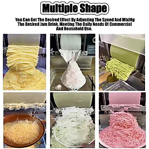 XURUIUS Korean Snowflake Ice Machine, Commercial Milk Mango Smoothie Shaved Ice Machine, Smoothie Crusher, 4 Flavors of Snowflake Ice (120KG)