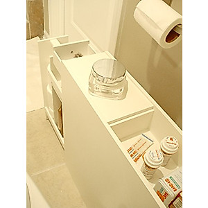 Proman Products Bathroom Floor Cabinet Wood in Pure White (Model: ZLMN46001)