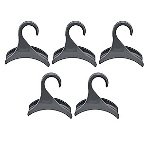 Fydun 5Pcs Purse Door Hanger Bag Arc Closet Hanger Hook for Satchel Coat Haversack Belt StorageWhite for Home Use, Multifunctional Accessory (Grey)