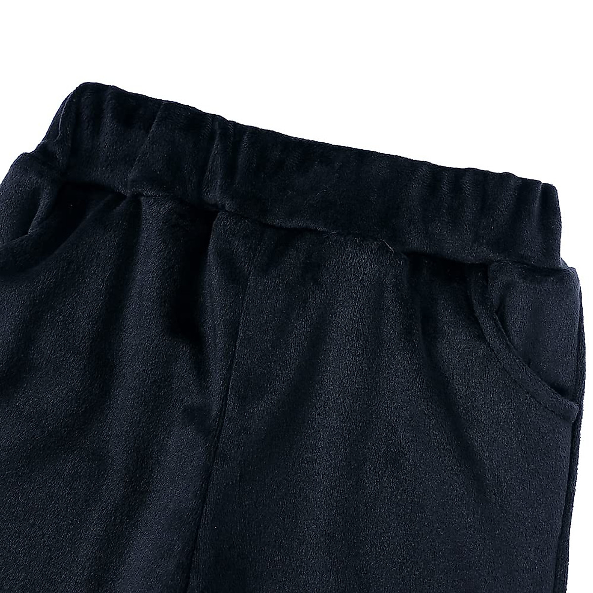 Kids Tales Girls Velour Hoodie Zipper Sweatsuit Boys 2 Pcs Velvet Tracksuit Zip Up Hoody Tops + Sweatpants Jogger Outfits Set