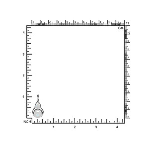 Silvershake Natural Rainbow Moonstone 925 Sterling Silver Contemporary Geometric Pendant