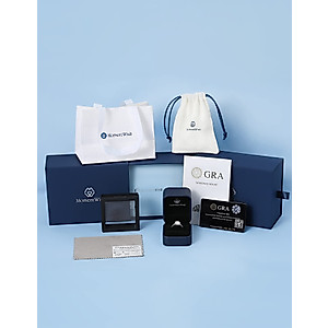 MomentWish Moissanite Rings, 2Carat Moissanite Promise Ring for Women, D Color VVS1 Simulated Diamond 925 Sterling Silver Solitaire Rings-Size6.5