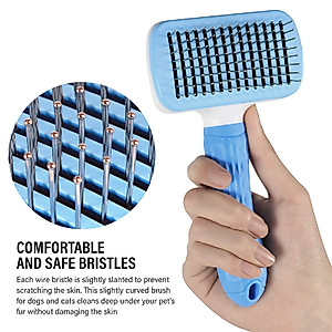 Dog Brush, Pet Deshedding Brush, Effectively Reduces Shedding by Up to 90% Gently Removes Loose Undercoat, Mats Professional Deshedding Tools for Pets with Short Hair and Long Thick Hair Dogs & Cats