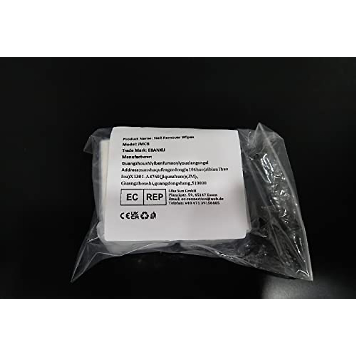 400 PCS Lash Extension Glue Wipes EBANKU Lint Free Glue Cleaning Cotton Pads for Eyelash Extensions Non Woven Nail Polish Remover Wipe Supplies - White