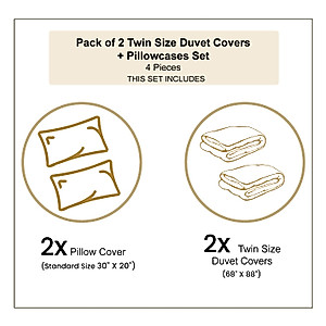 Ambesonne Yellow Submarine Duvet Cover Sets, Undersea Periscope with Shoal of Fish, Bedding Set with 2 Duvet Covers & 2 Pillowcases, 2 Pack Twin Size, Yellow Pale Blue