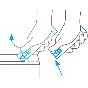 Martor 445.02" Secunorm Handy-No.445 Cutter, Black/Blue