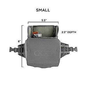 Eberlestock Recon Modular Bino Pack - Advanced Binocular Harness System with Customizable Attachments - Gray - Small