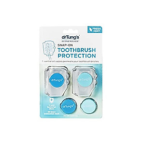 DrTung’s Snap-on Toothbrush Protection, Twin-Pack