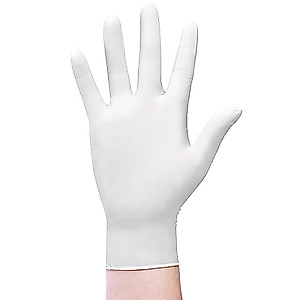 SwiftGrip Disposable Nitrile Exam Gloves, 3-mil, Medium, Box of 100, White Nitrile Gloves Disposable Latex Free for Medical, Cleaning, Cooking & Esthetician, Food-Safe, Powder-Free, Non-Sterile