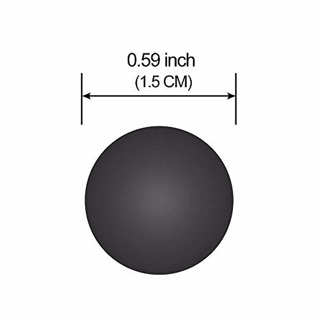 MOSISO 4 Pcs Laptop Silicone Feet (0.59 inch Diameter), Replacement Bottom Case Foot Compatible with MacBook Pro/Air Shell Case Cover, Black