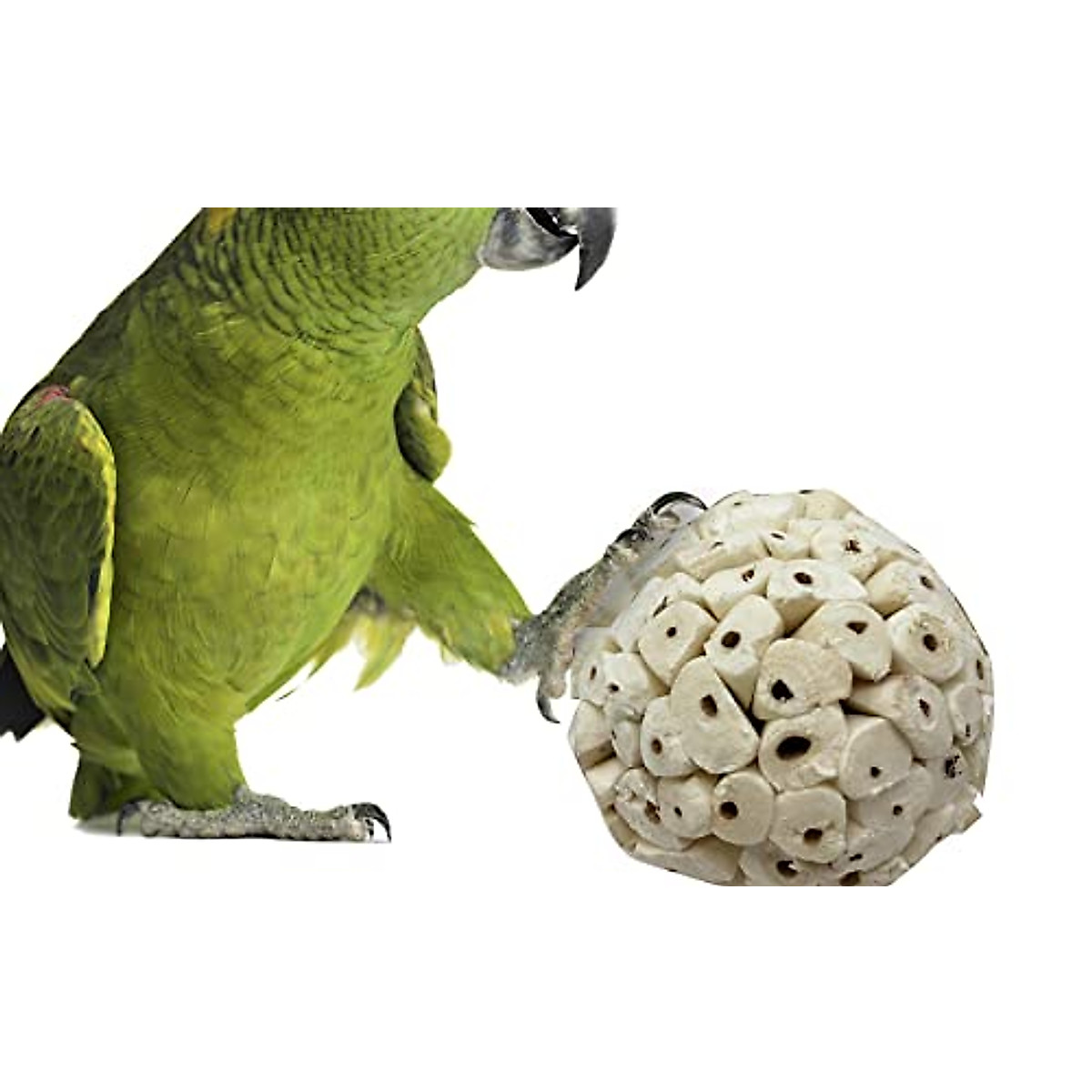 Bonka Bird Toys 1214 pk3 Sola Atta Balls Foot Beak Chew Forage Natural Organic Small Pet Ball