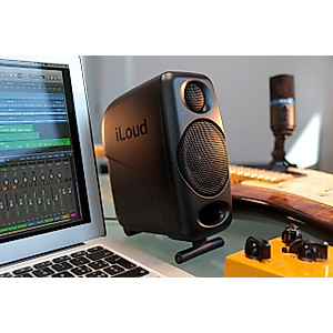 IK Multimedia iLoud Micro Monitor 50 watt portable wireless bluetooth studio reference monitors, dual speakers for music production, mixing, mastering, composing, producing and DJs