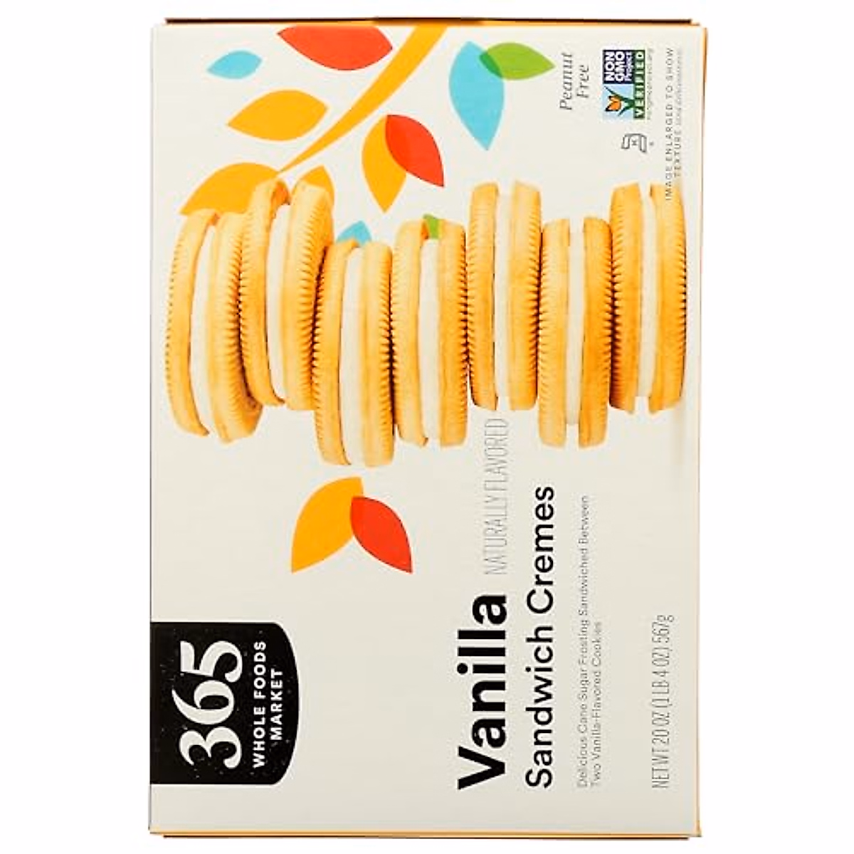 365 by Whole Foods Market, Vanilla Sandwich Creme Cookies, 20 Ounce