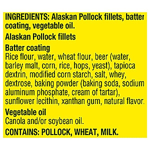 Gorton's, Classic Beer Batter Crispy Fillets, 18.2 oz (Frozen)