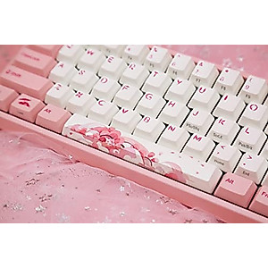 Varmilo Ducky x Miya Mac Pro Sakura R2 White LED 65% Double Shot PBT Mechanical Keyboard (Cherry MX Silent Red)