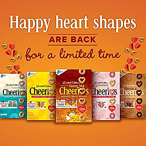 Cheerios Heart Healthy Cereal, Gluten Free Cereal with Whole Grain Oats, Family Size, 18 OZ