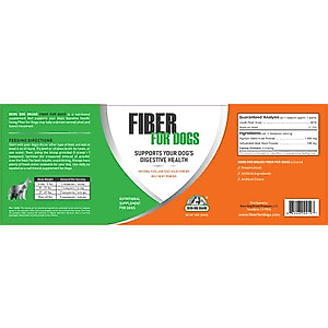Fiber for Dogs Psyllium Seed Husk Powder & Dehydrated Beet Root Powder Aids a Number of Intestinal Disorders in Dogs Including Diarrhea, Constipation & Anal Gland Issues. Available in 6 and 12 oz.