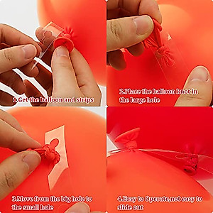 Balloon Arch Strip Kit 2 Sets, Balloon Arch Garland Decorating Strip Kit Balloon Tape Strip Balloon Decoration Strip Kit Dot Glue Stickers Double Side Tape for Wedding Birthday Baby Shower Decorations