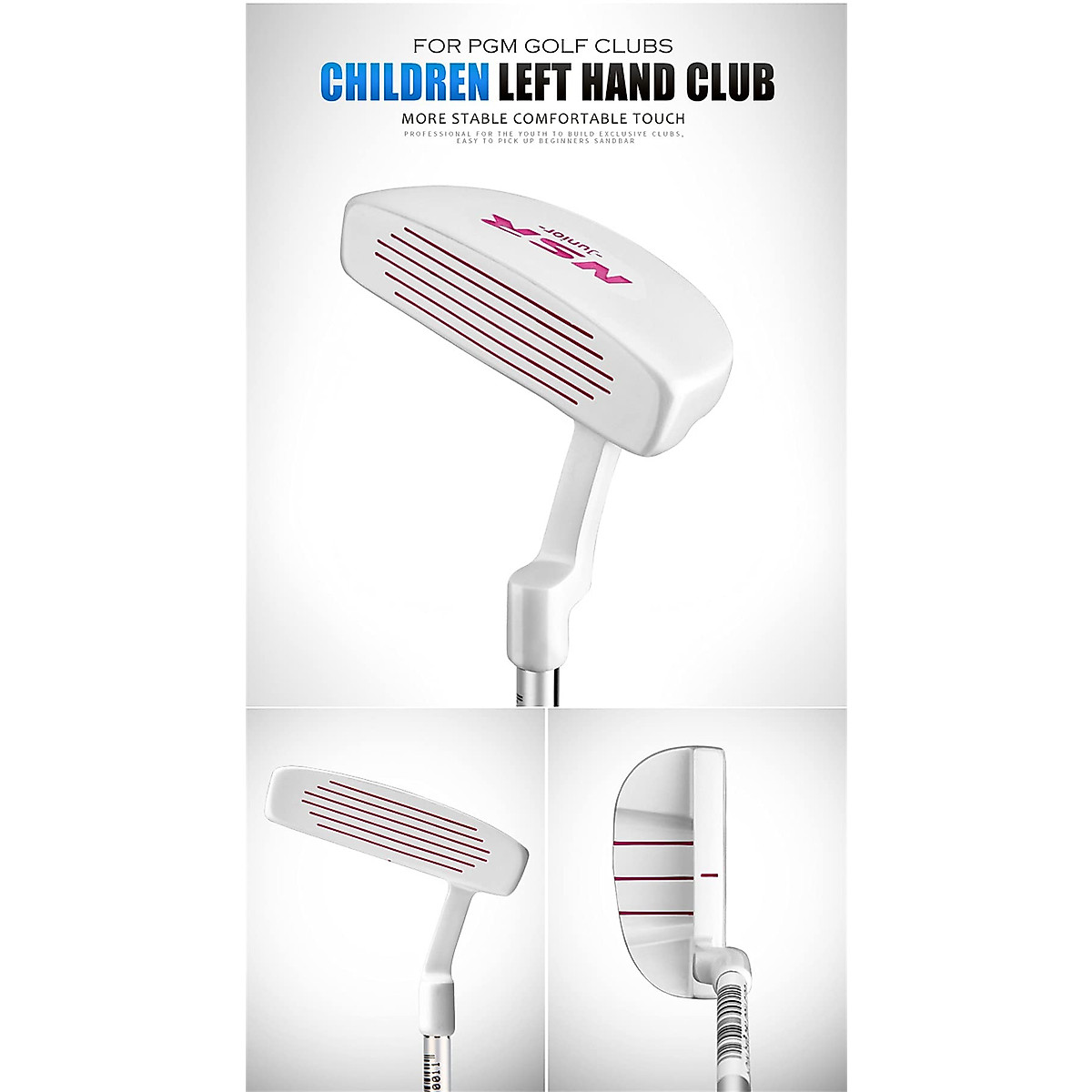 Golf Putters Kids Left Handed Beginners Practice Golf Clubs 3-12 Children Outdoor Golf Sports (Blue,for 9-12Y)