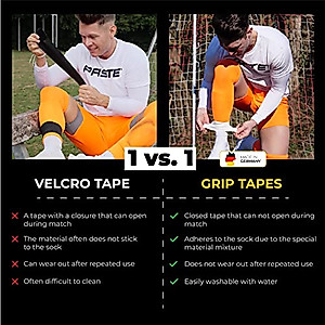 PASTE ® Shin guard straps soccer silicone for adult, men, women, kids, Children & youth black - Shinguard holders & stays - ankle Grip tapes - shin-guard stay, tape & bands as football accessories