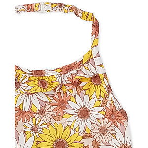 The Children's Place Baby Toddler Girls Sleeveless Halter Tank Top, Ace Floral/Sunflower 2-Pack, 3T