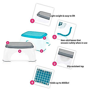 Nuby Step Up Stool, Gray