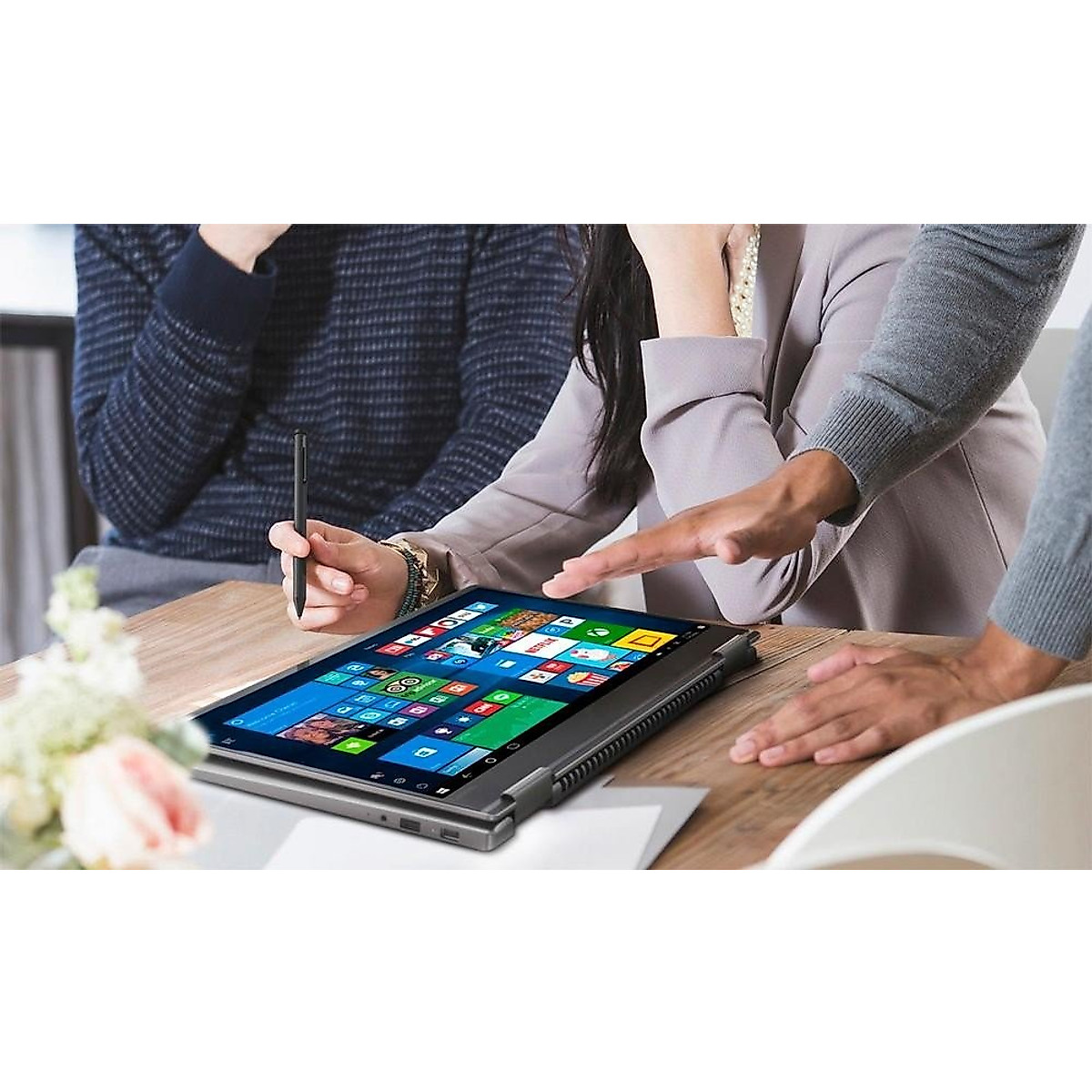 Lenovo Yoga 720 2-in-1 15.6" 4K UHD IPS Touch-Screen Ultrabook, Intel Core i7-7700HQ, 16GB RAM, 512GB SSD, NVIDIA GeForce GTX 1050, Thunderbolt, Fingerprint Reader, Backlit Keyboard -Win10