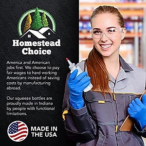 4 OZ Plastic Squeeze Bottles for Sauces - 8 Pack Condiment Squeeze Bottles for Liquids - Made in USA - BPA Free Squirt Bottles with Cap - Ketchup, Syrup, Oil, Dressings, Honey & Arts and Crafts