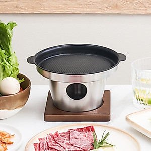 RSBFER Mini Alcohol Barbecue Stove - Japanese Small Tabletop Charcoal Grill Household Smokeless Barbecue Stove for Yakiniku Takoyaki