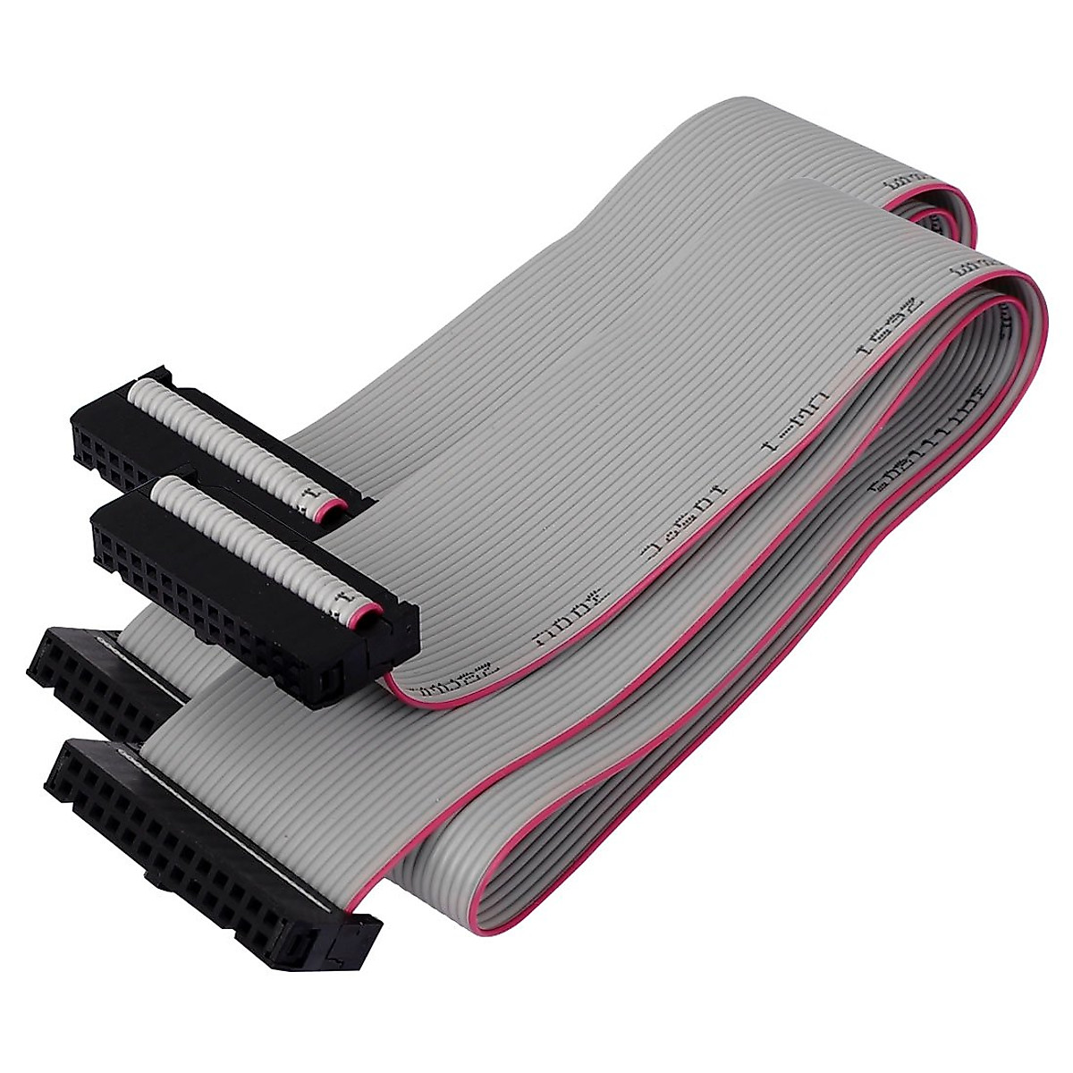 uxcell IDE PATA Extension Flat Ribbon Cable, Female to Female, 50 cm, 2.54 mm, 26-Pin, 2 Pieces